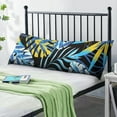 Aloha Tropical Throw Pillow Cover Vibrant Exotic Leaf & Flower Design ...