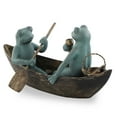 Rowboat Picnic Frogs Verdigris Green Metal Garden Sculpture - Walmart.com
