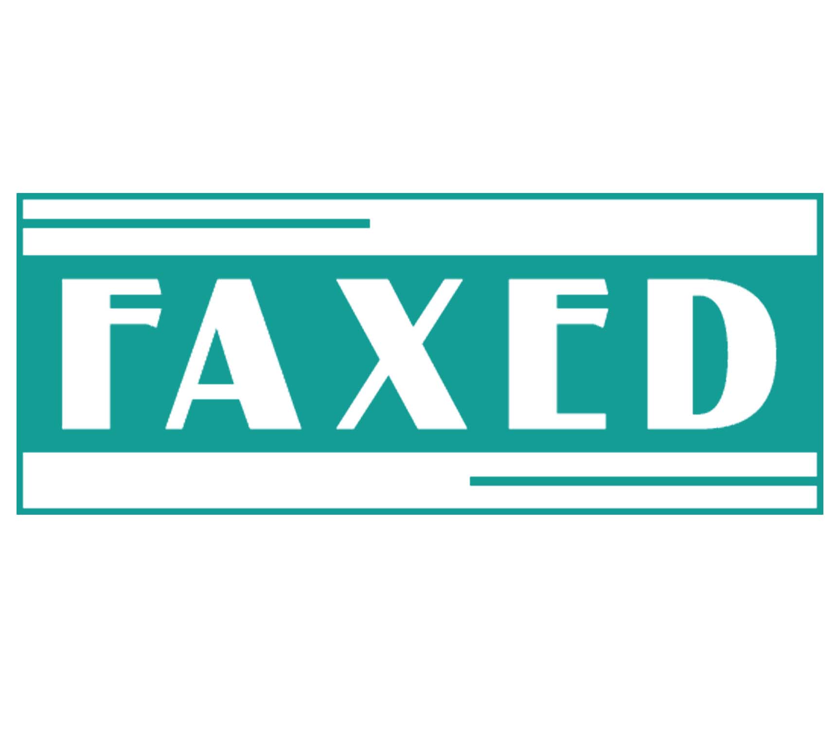 Printtoo Faxed Self Inking Rubber Stamp Pre-Inked Office Stamp- Home ...