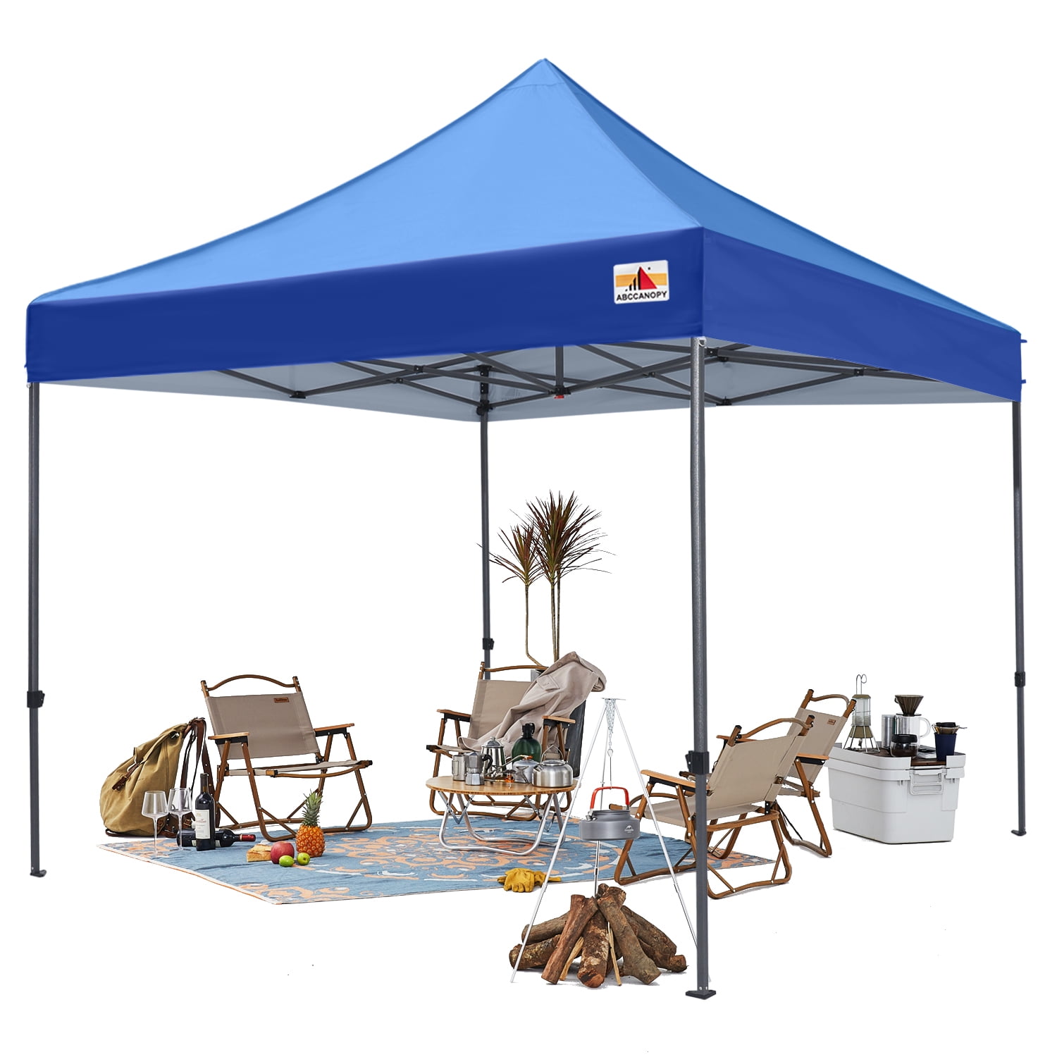 ABCCANOPY 10' x 10' Blue Outdoor Commercial Instant Shelter Metal Patio ...
