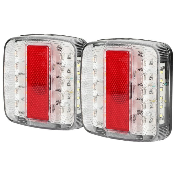 Luz LED para coche 2 uds 12V/24V 20LED luces traseras de doble color ...