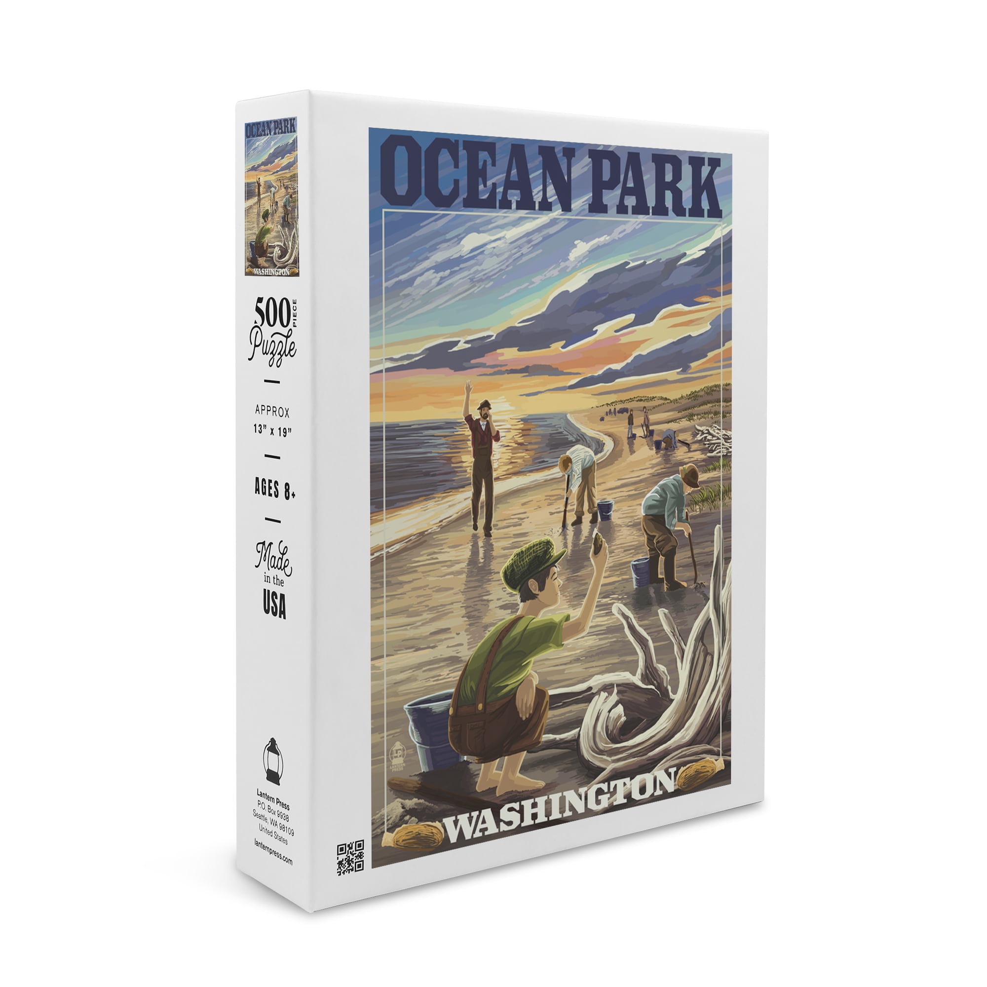 Ocean Park, Washington, Clam Diggers (19x27 inches, Premium 500 Piece ...