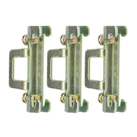 Iron 10Pcs Strong Construction DIN Rail Fixed Clamp Fasten Clip, DIN ...
