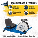 Razor High Torque Motorized Drifting Crazy Cart with Drift Bar for ...