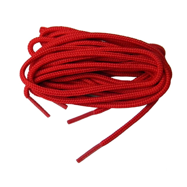 2 Pair Pack Heavy Duty 63 Inch Fire Engine Red 4mm 1/8 Inch Round Thick ...