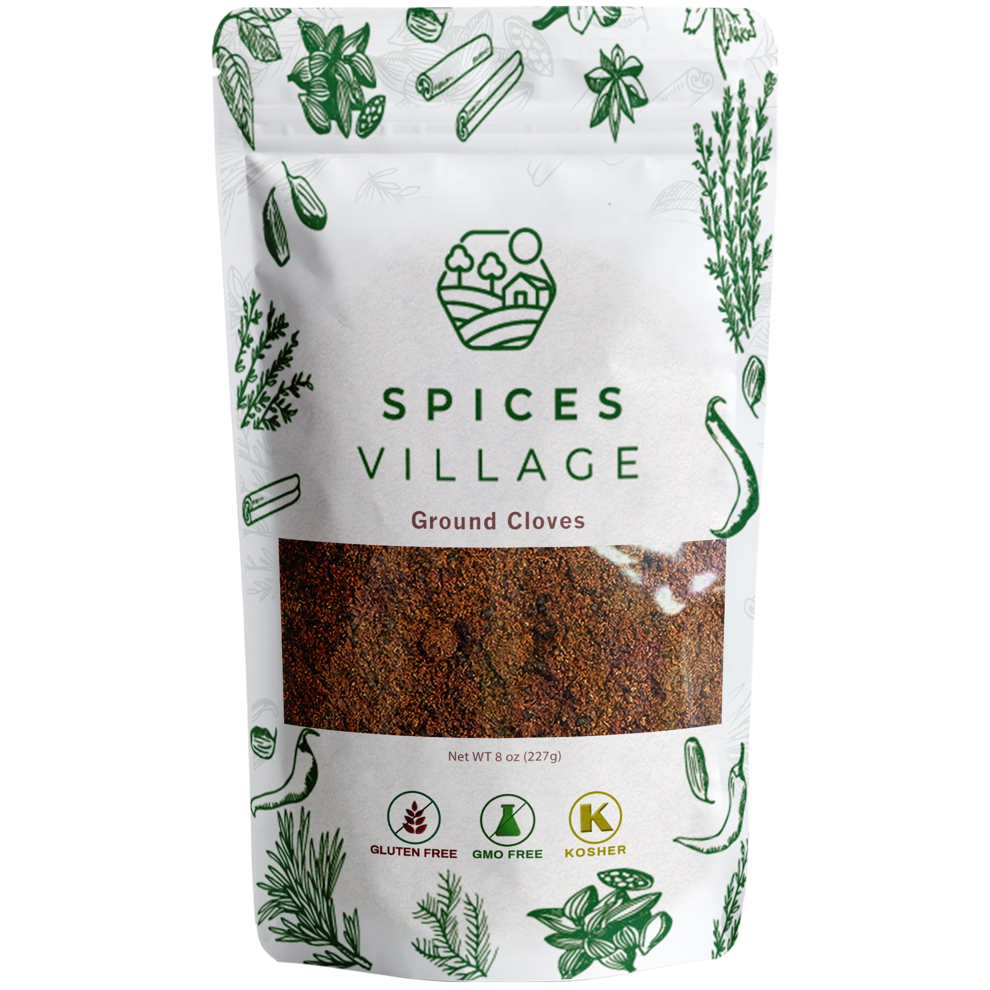 SPICES VILLAGE Ground Cloves (8 Oz) - Richly Flavored & Purely Grounded ...
