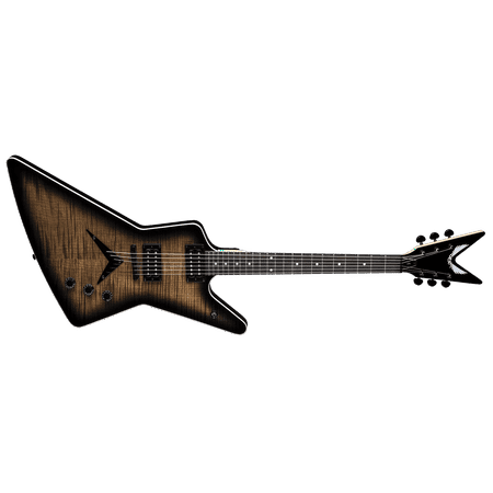 Dean ZX Flame Top Solid-Body Electric Guitar - Charcoal Burst - Walmart.com