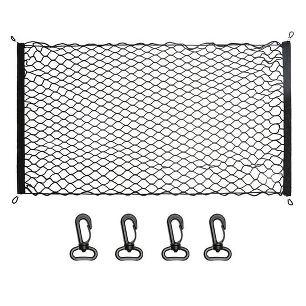 Car Storage Net, Heavy Duty Car Rear Cargo Net, Elastic Nylon Mesh ...