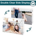 4x6 Acrylic Picture Frame 3 Pack, 20mm Clear Thickness Frameless ...