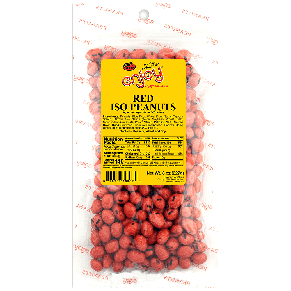 Enjoy Red Iso Peanuts, 8 oz - Walmart.com