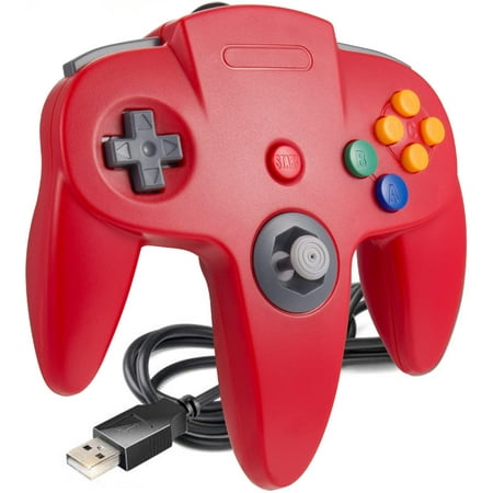 USB N64 Controller,XYCCA Retro Classic Wired N64 Controllers 64 Bit ...