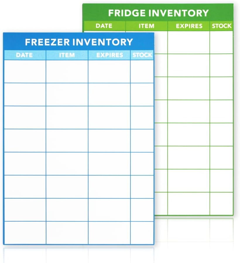 shiyou-Dry Erase Freezer Inventory Chart,Magnetic Fridge Inventory ...