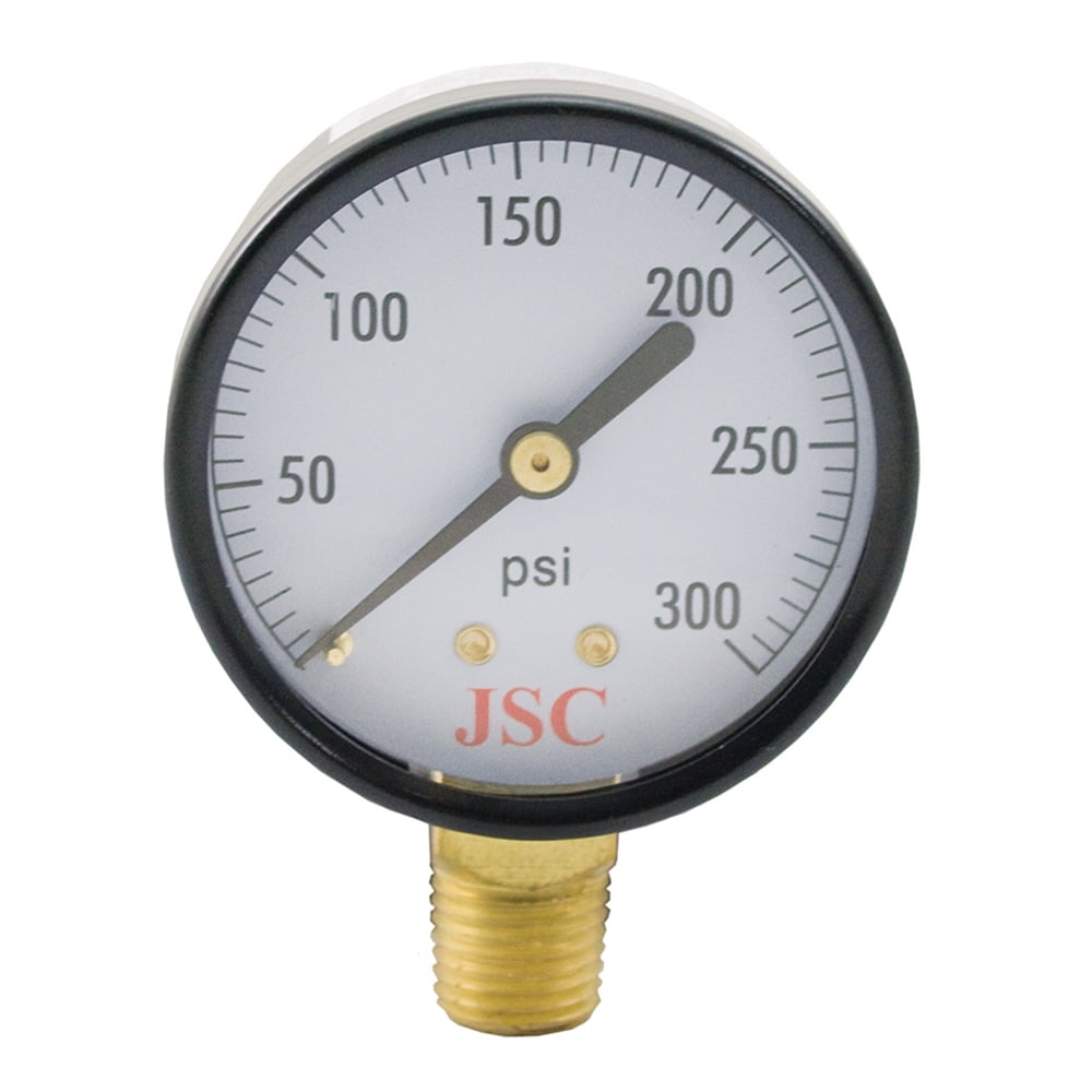 300 PSI Pressure Gauge, 2-1/2" Face,PartNo G61300 JonesStephens ...
