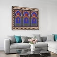 Archway Columns Canvas Print Wall Art, Vintage Ethic Traditional Blue ...