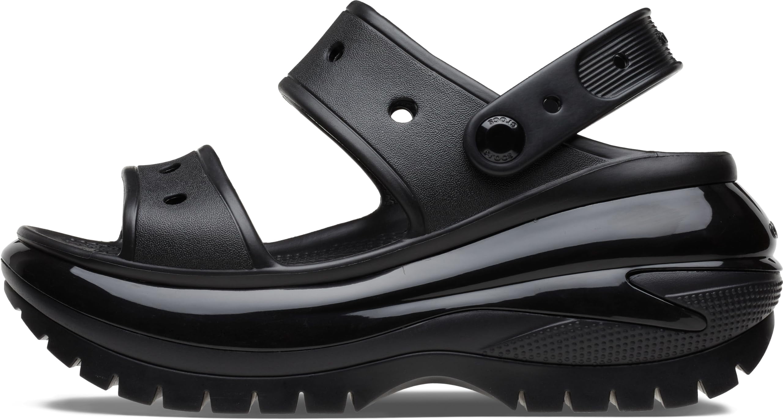 Sandalia Crocs Classic Mega Crush Negra Talle 11 Hombre / 13 Mujer ...