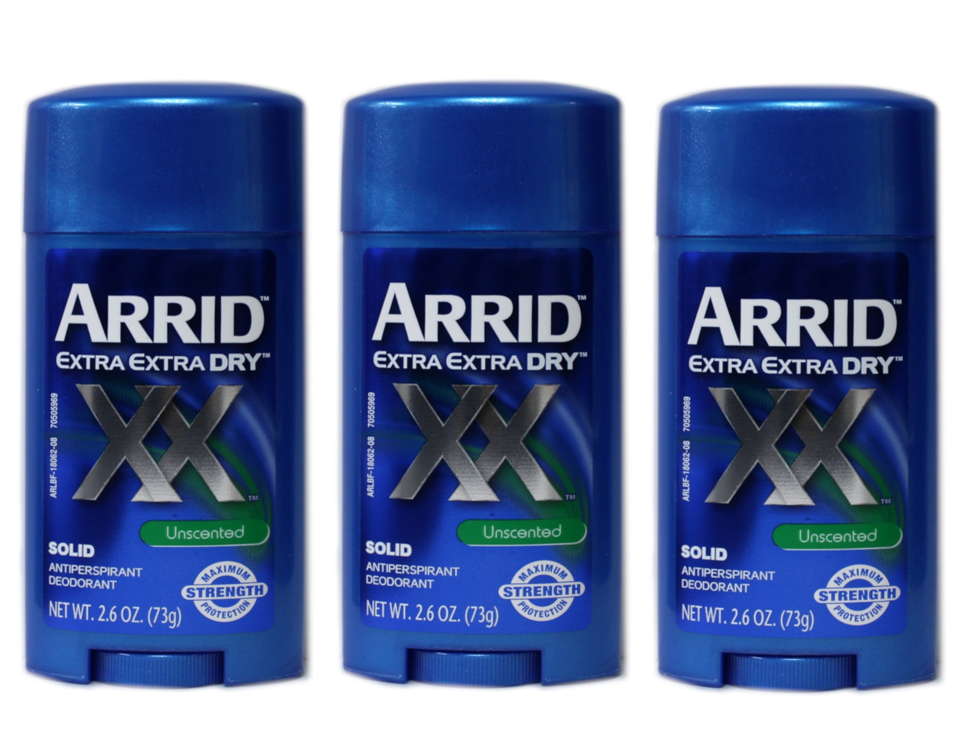 ARRID XX Anti-Perspirant Deodorant Solid Unscented 2.6 oz (Pack of 3 ...