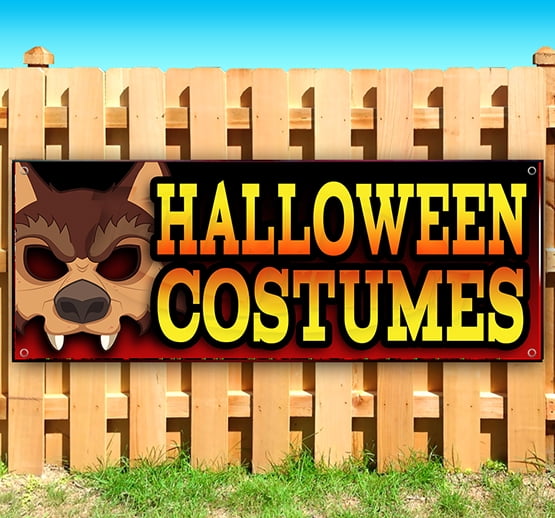 Halloween Costumes 13 oz Vinyl Banner With Metal Grommets - Walmart.com