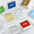 5Pcs 2026 Desk Calendar Twin-Coil Binding 17 Month Planner Aug 2025-Dec ...
