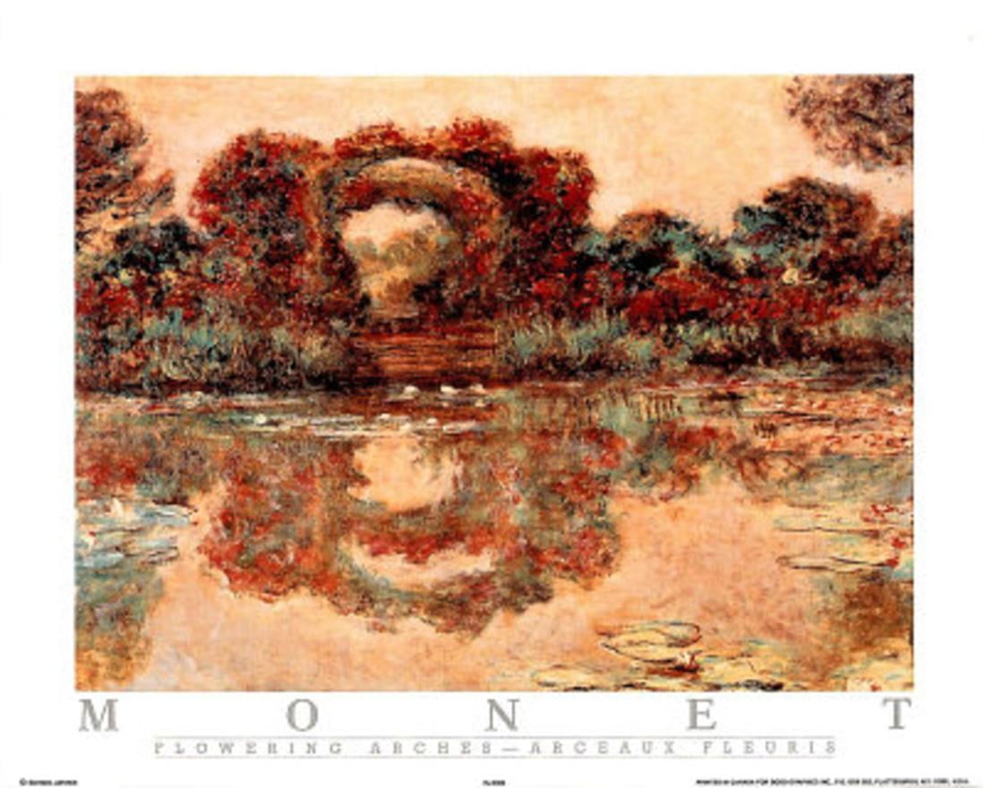 Flowering Arches Arceaux Fleuris Mini Poster by Claude Monet 10x8 Sold ...