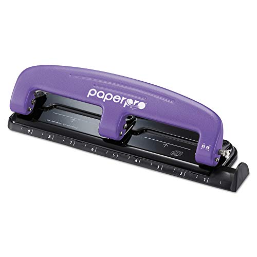 PaperPro inPRESS 12 Reduced Effort 3-Hole Punch, 12 Sheets, Purple ...