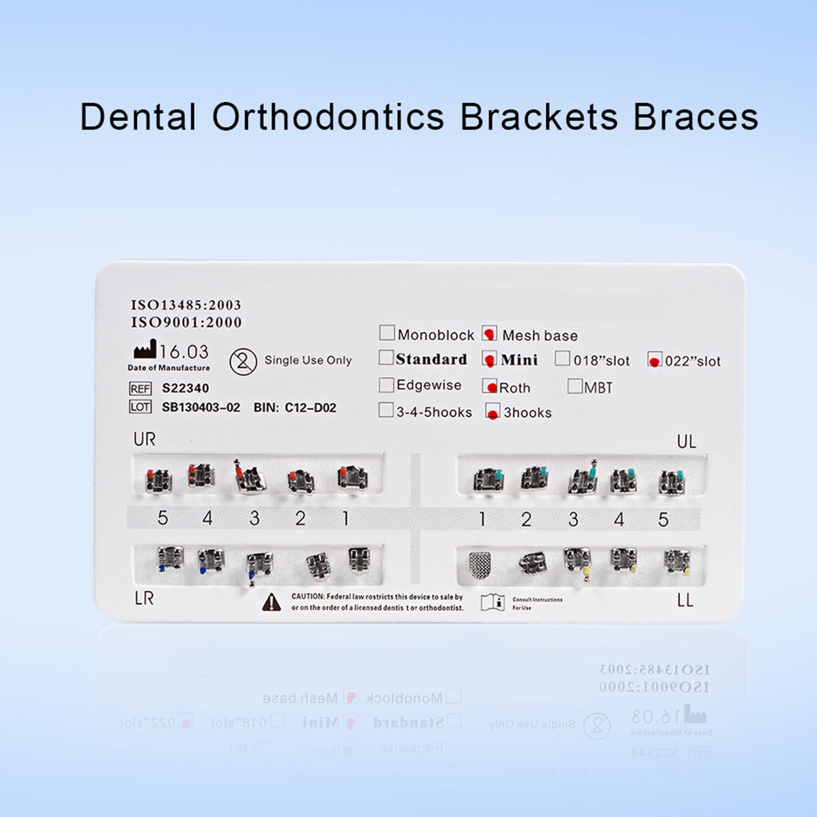 Herramientas para el cuidado de los dientes, 10 paquetes de brackets de ...