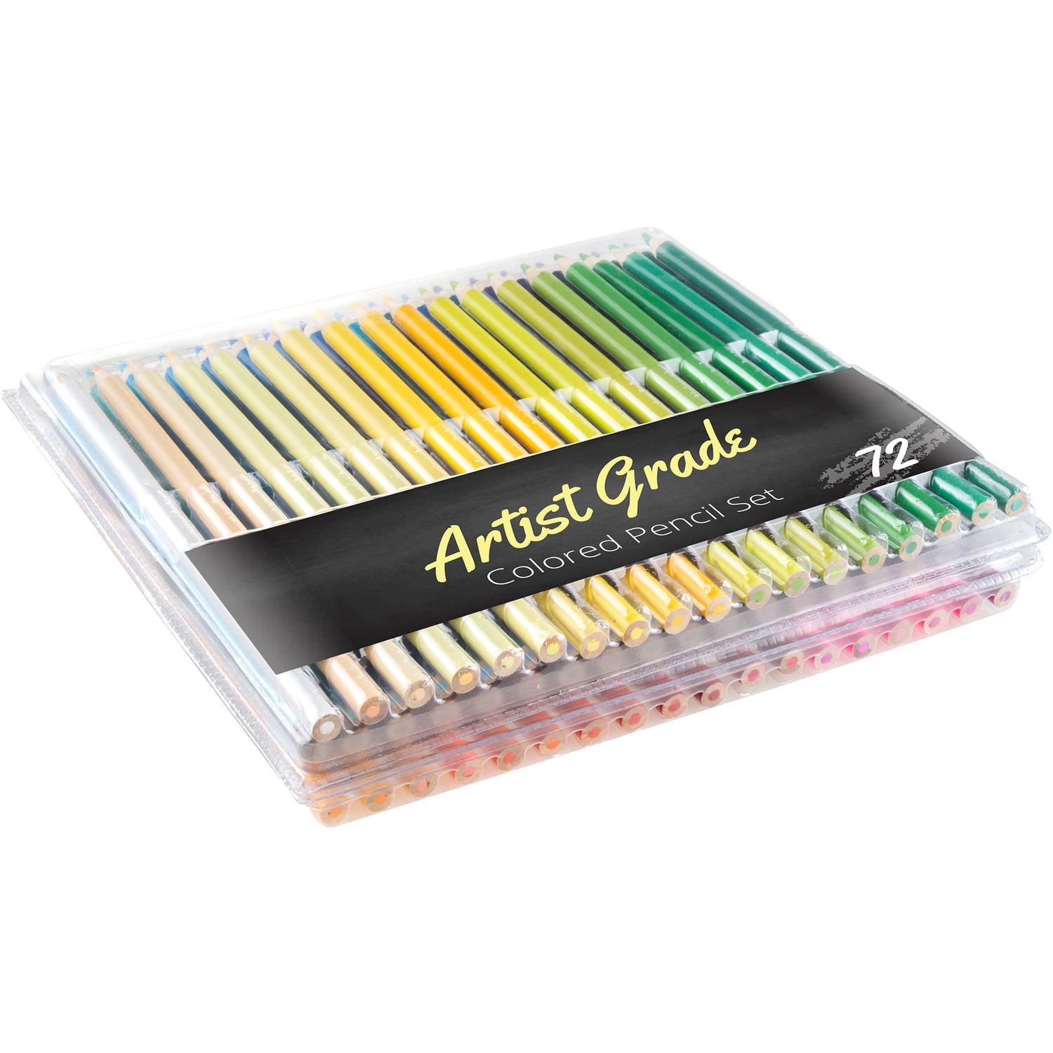 Colored Pencil Set 72-Count Pre-Sharpened Adult Coloring Drawing Sketch ...