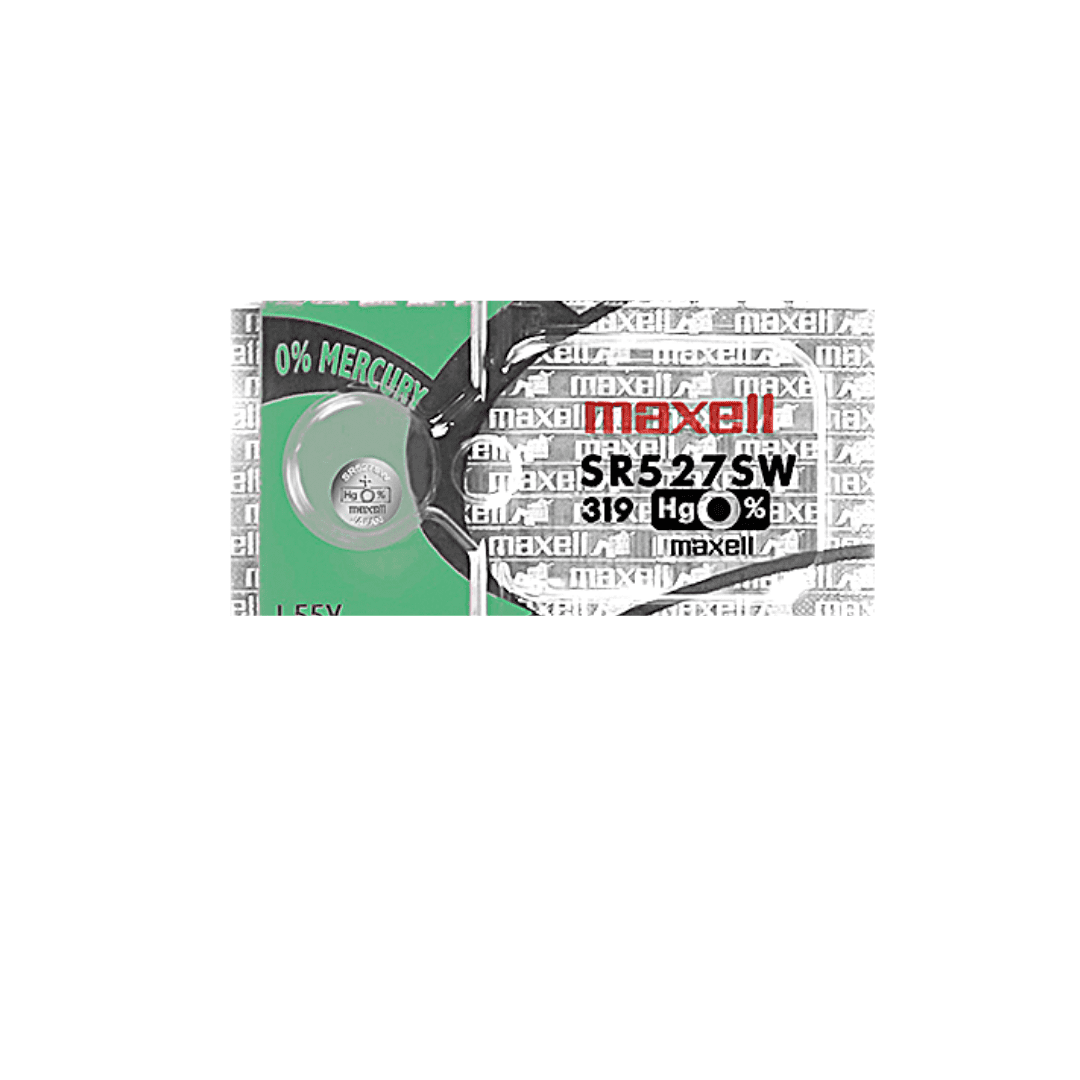 Maxell 319 SR527SW 1.55V Silver Oxide Watch Battery (1 Pc) - Walmart.com