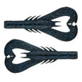 Googan Krackin' Craw 4'' Black Blue Flake 7pk Soft Plastic Fishing Lure ...