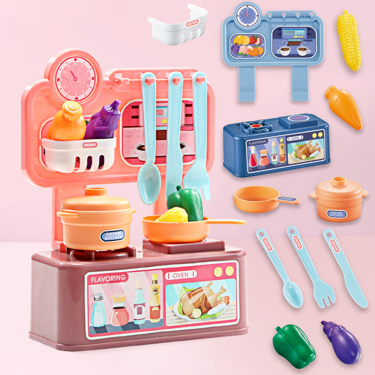 12PCS Kitchen Kids Pretend Cooking Food Play Set Toddler Toy Gift Home ...