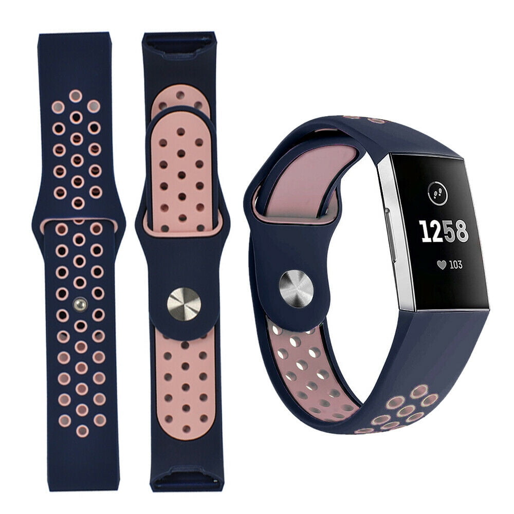 GoldCherry For Fitbit Charge 3 Bands/Charge 3 SE Classic Bands,Sports ...