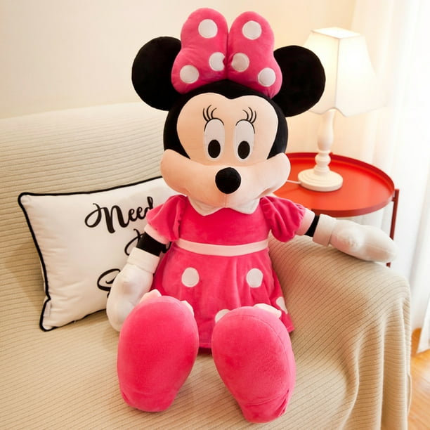40-100cm Stuffed Mickey&Minnie Mouse Plush Toy Soft Goofy Pluto Donald ...
