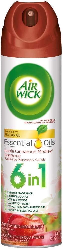 Air Wick Aerosol Spray Air Freshener, Apple Cinnamon Medley, 8 Ounce ...