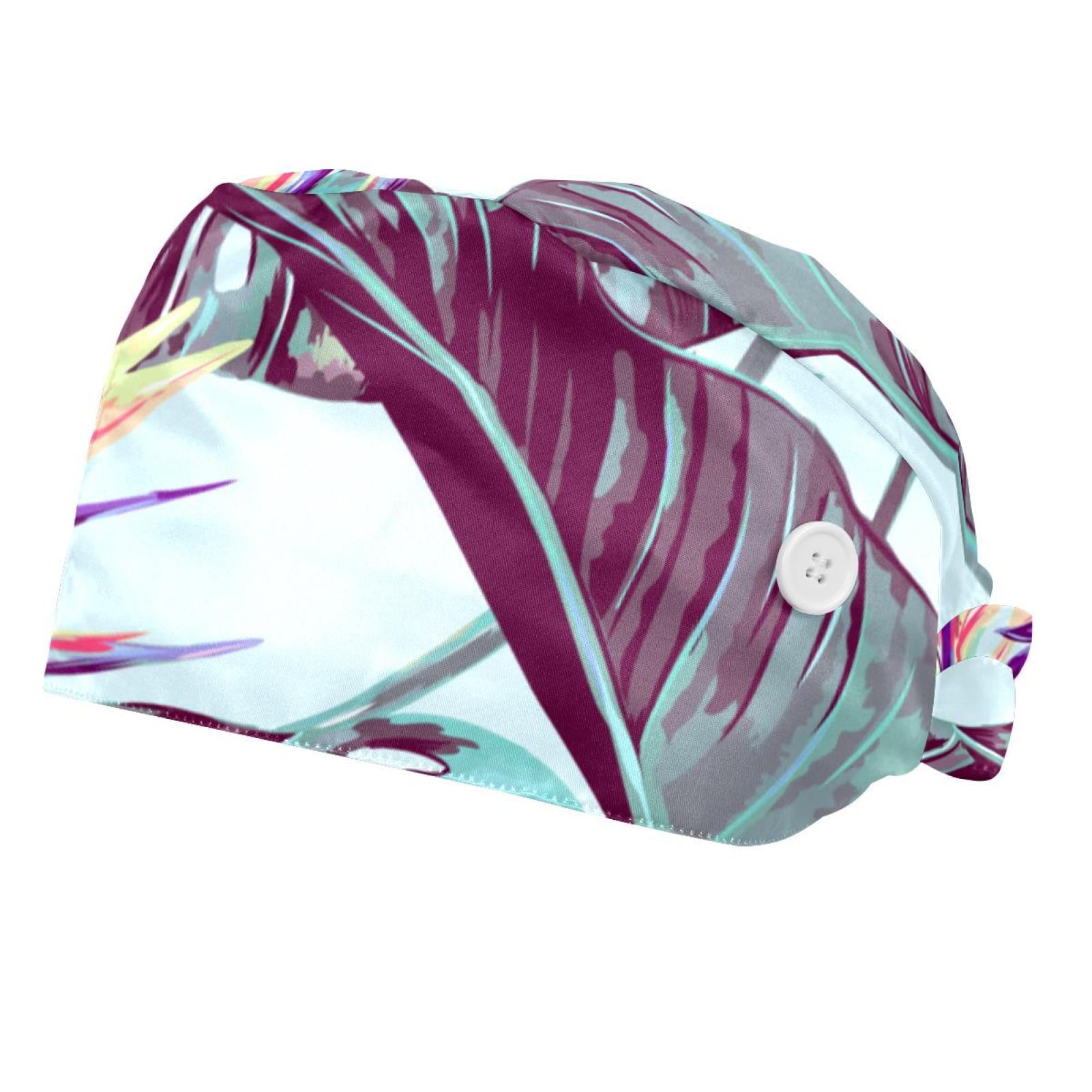 Ownta 2 Pack Working Cap with Button and Sweatband Tie Back Hats for ...