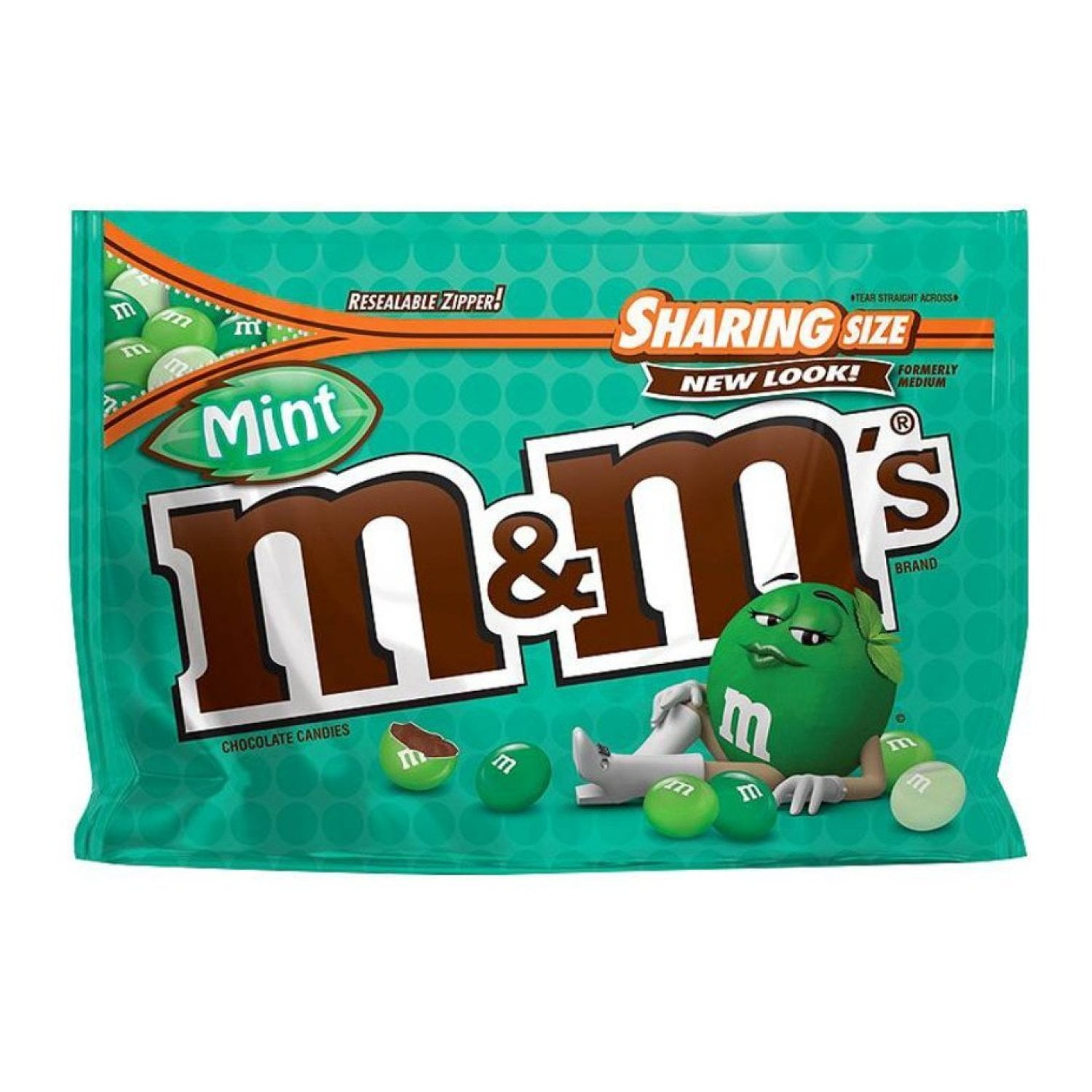 M&M New Flavor Chocolate Candy Sharing Size Pack (Mint) | Walmart en línea