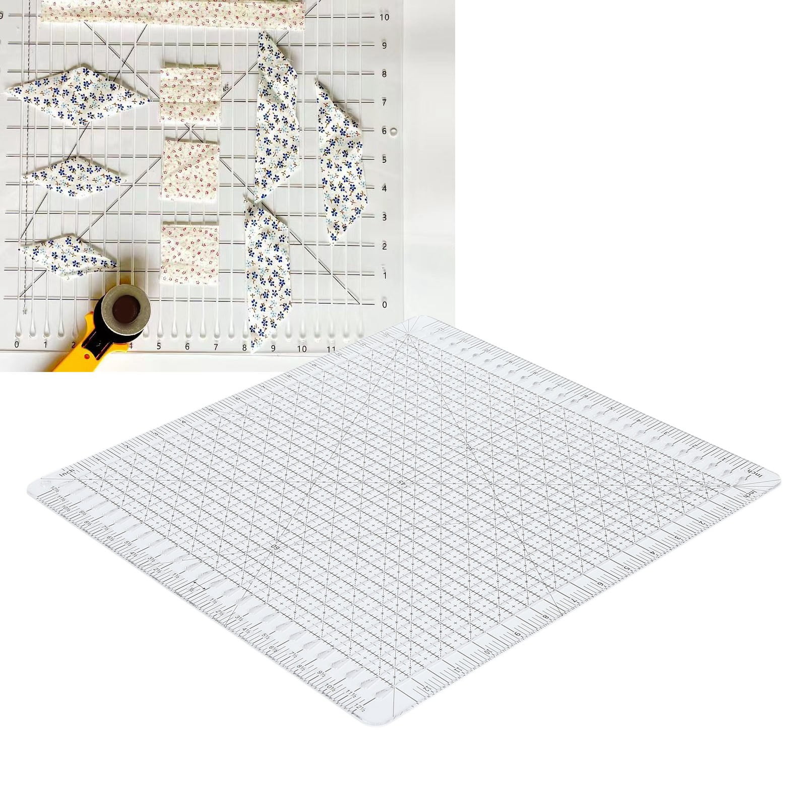 Click here for Ymiko Shape Cut Ruler  Transparent 12in Wide Quilt... prices