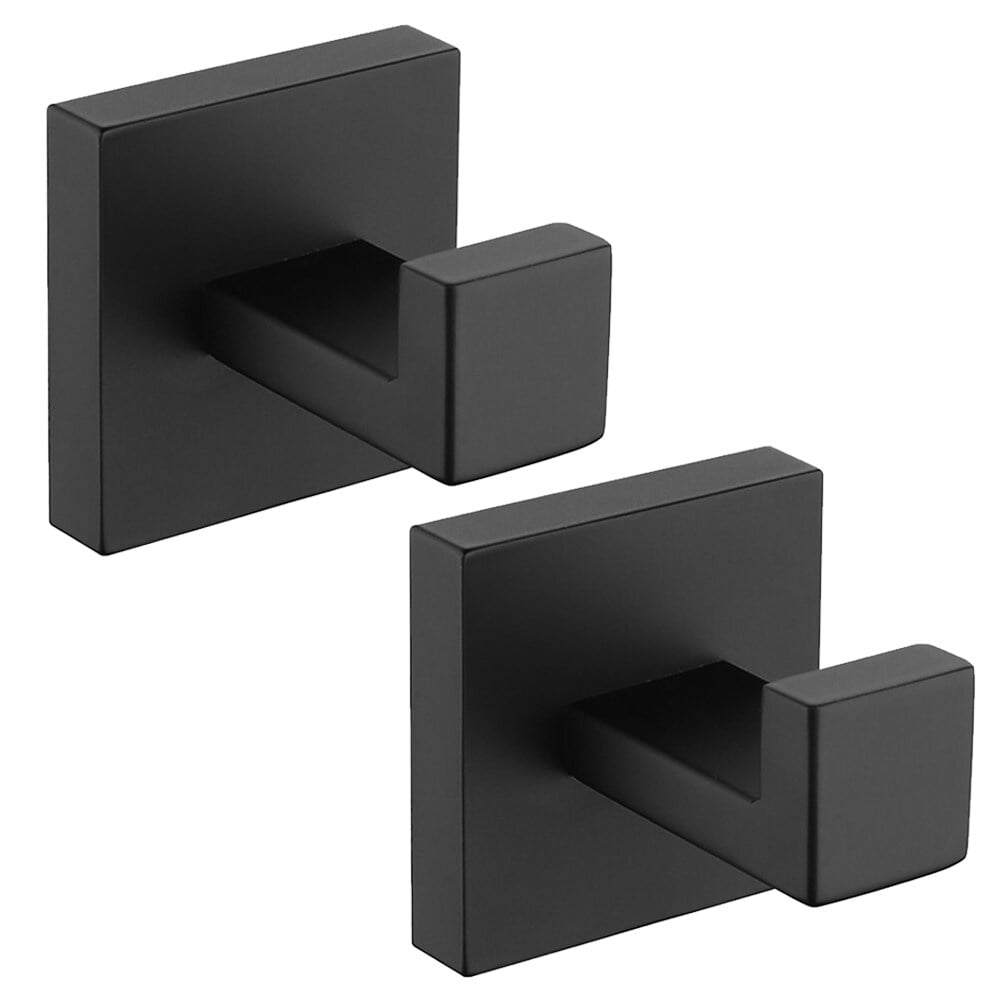 Click here for Mixfeer 2 Pcs Wall Hooks Towel Hooks Black Made Of... prices