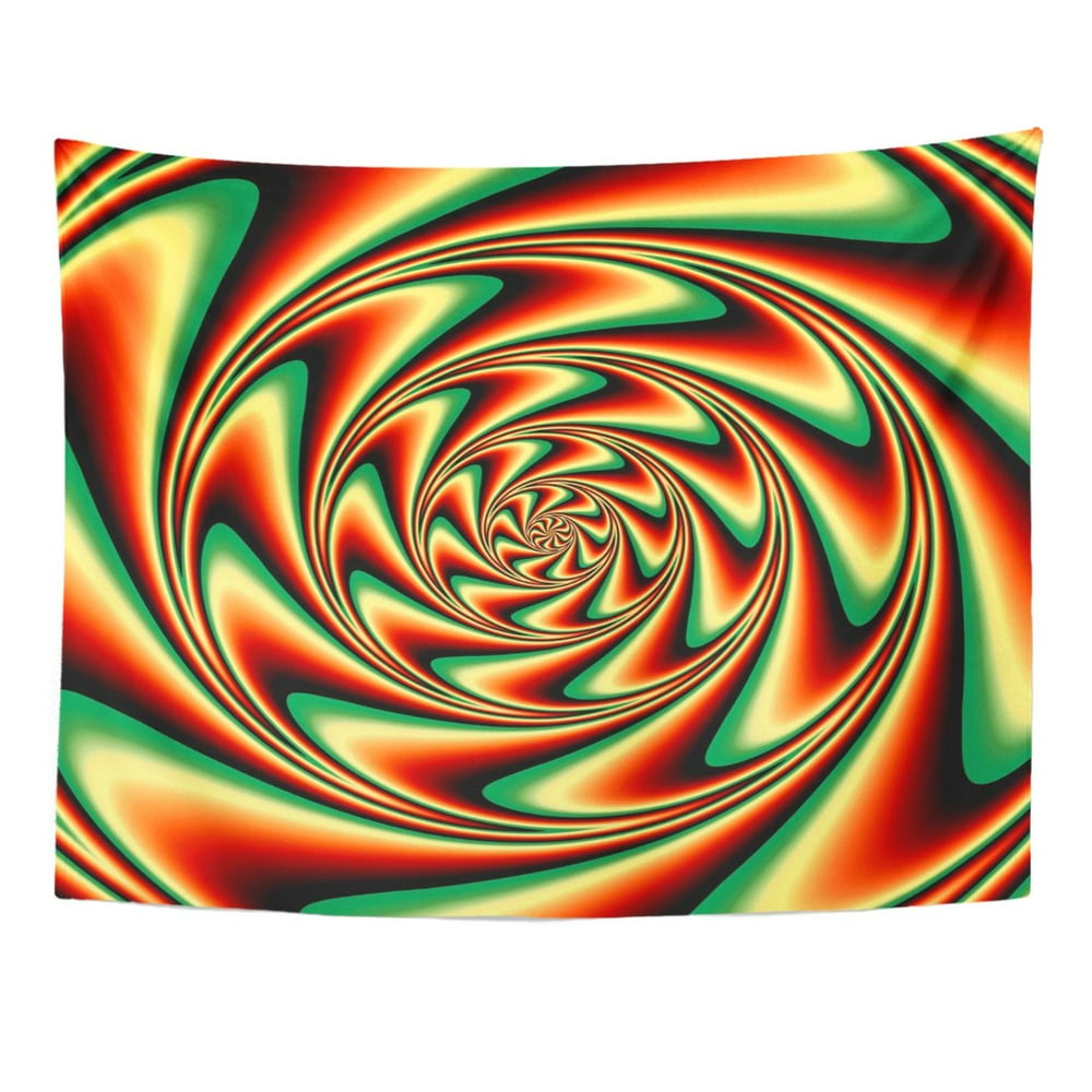 ZEALGNED Trippy Abstract Insane Shapes As Crazy Swirl Wall Art Hanging ...