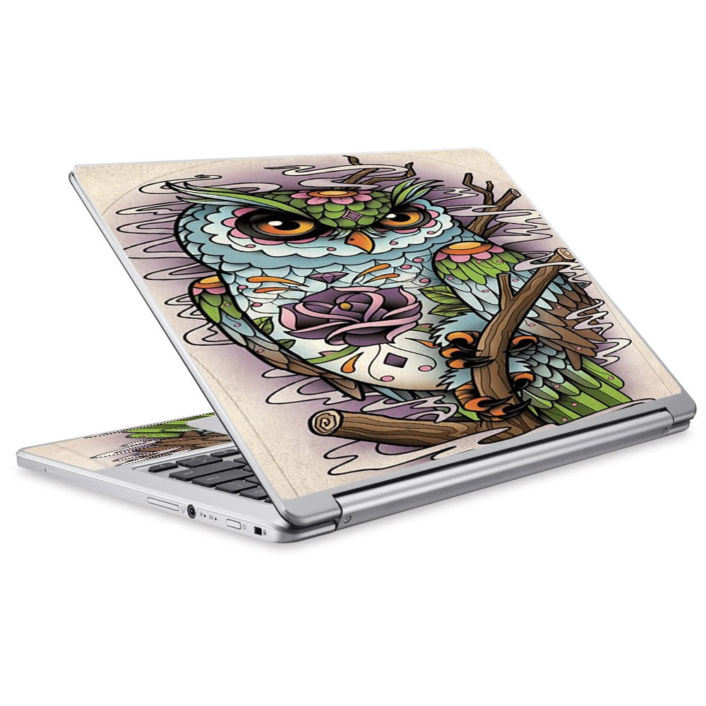 Skins Decals For Acer Chromebook R13 Laptop Vinyl Wrap / Owl Painting ...