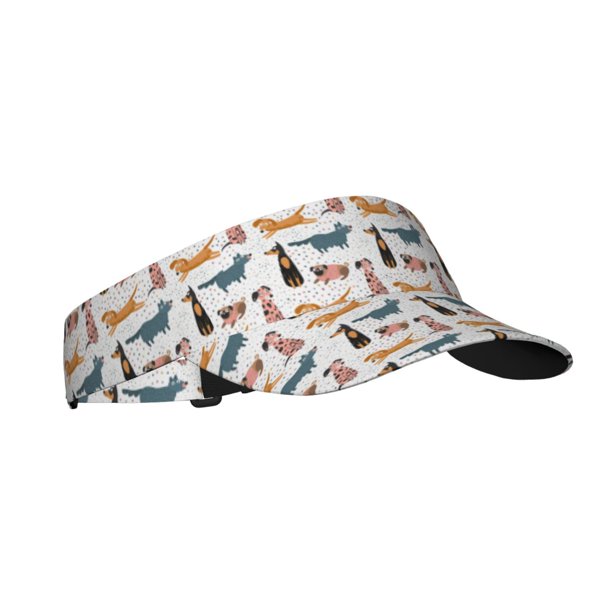 Fotbe Dogs Pug Visera Deportiva con Diseño, Gorra Abierta Ajustable de ...