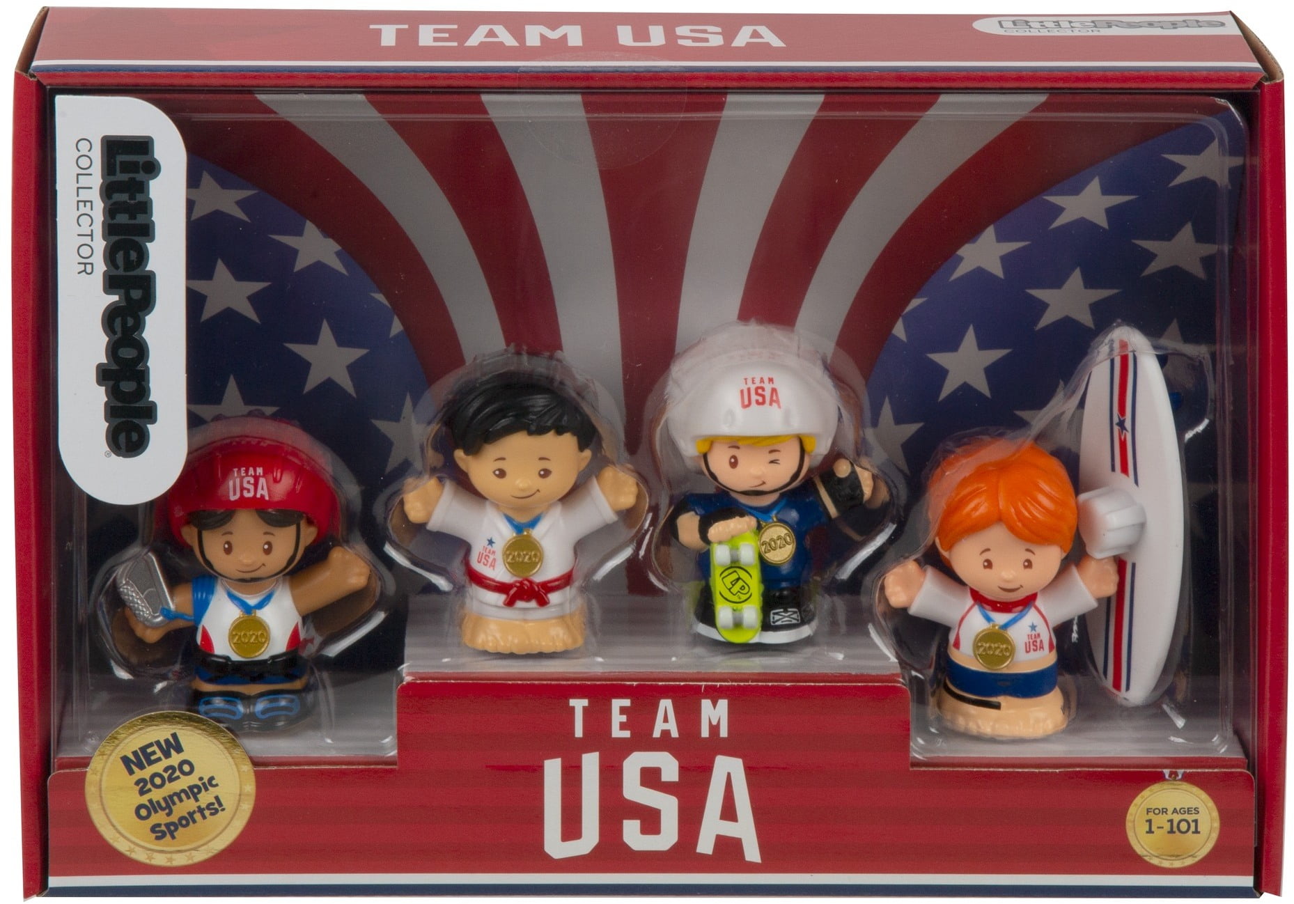 Fisher-Price Little People Collector Team USA 2020 Sports Set - Walmart ...