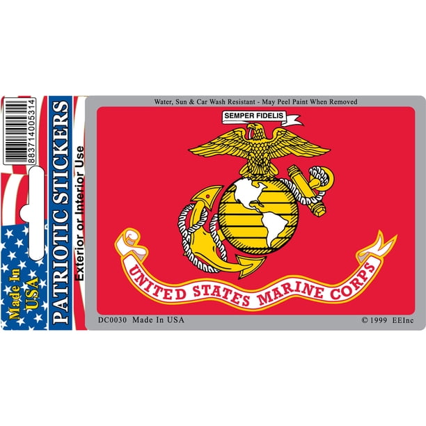 USMC Logo Semper Fidelis Car Decal - Walmart.com
