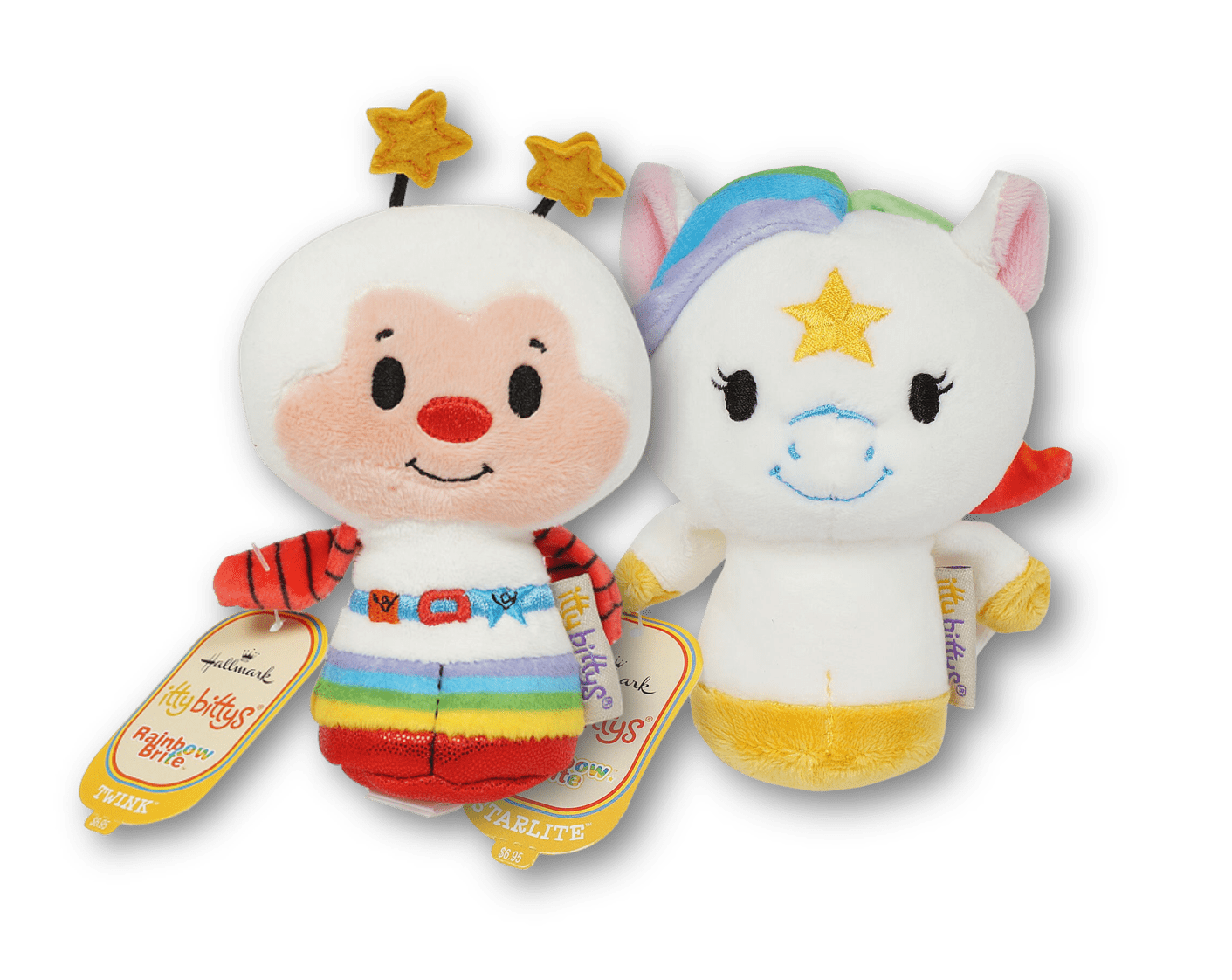 Hallmark Itty Bittys Rainbow Brite SET OF 2 Mini Super Cute Stuffed ...