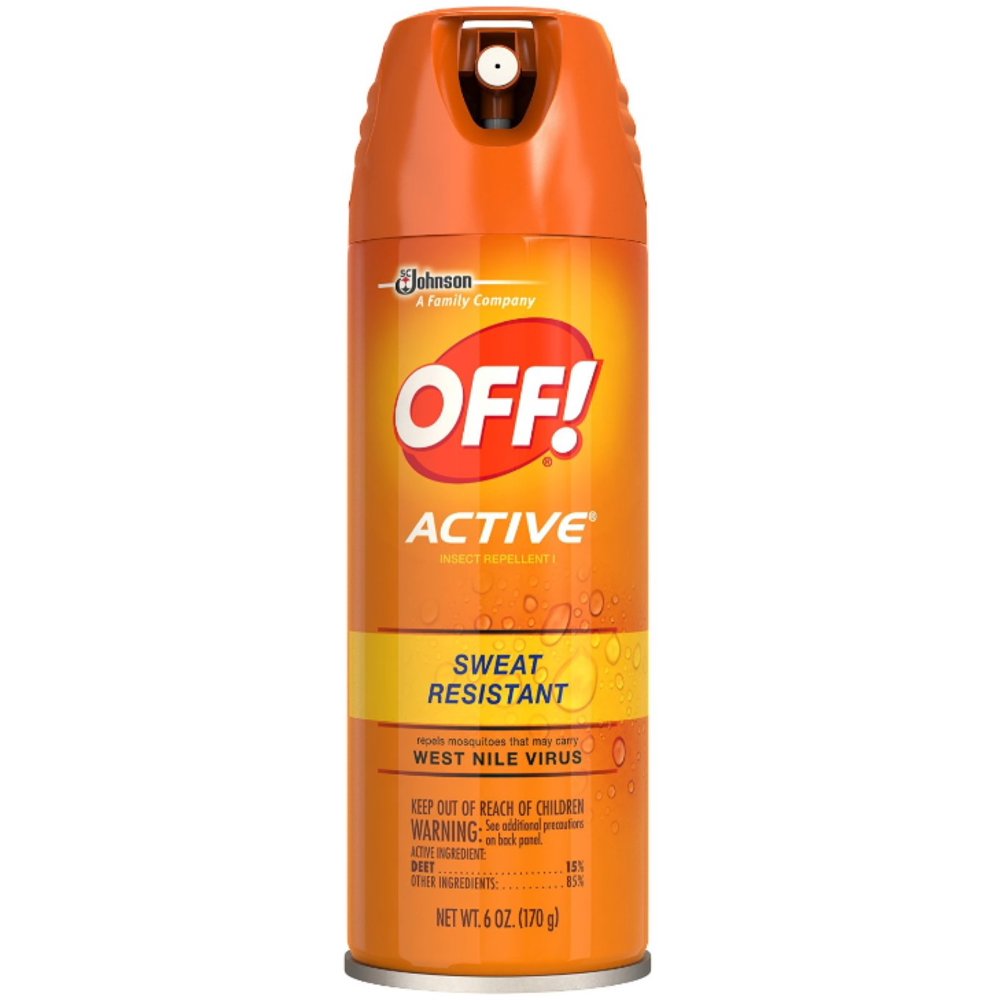 OFF! Active Insect Repellent, Sweat Resistant 6 oz (Pack of 3 ...