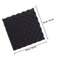 HINTRMENT Black Soundproofing Panels Adhesive Acoustic Pads for Walls ...