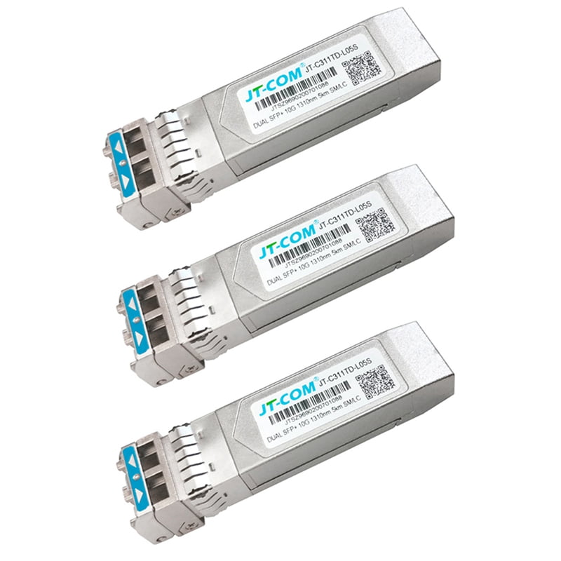 3X MóDulo 10G SFP + DúPlex LC SFP MóDulo de Fibra óPtica Monomodo 5Km ...