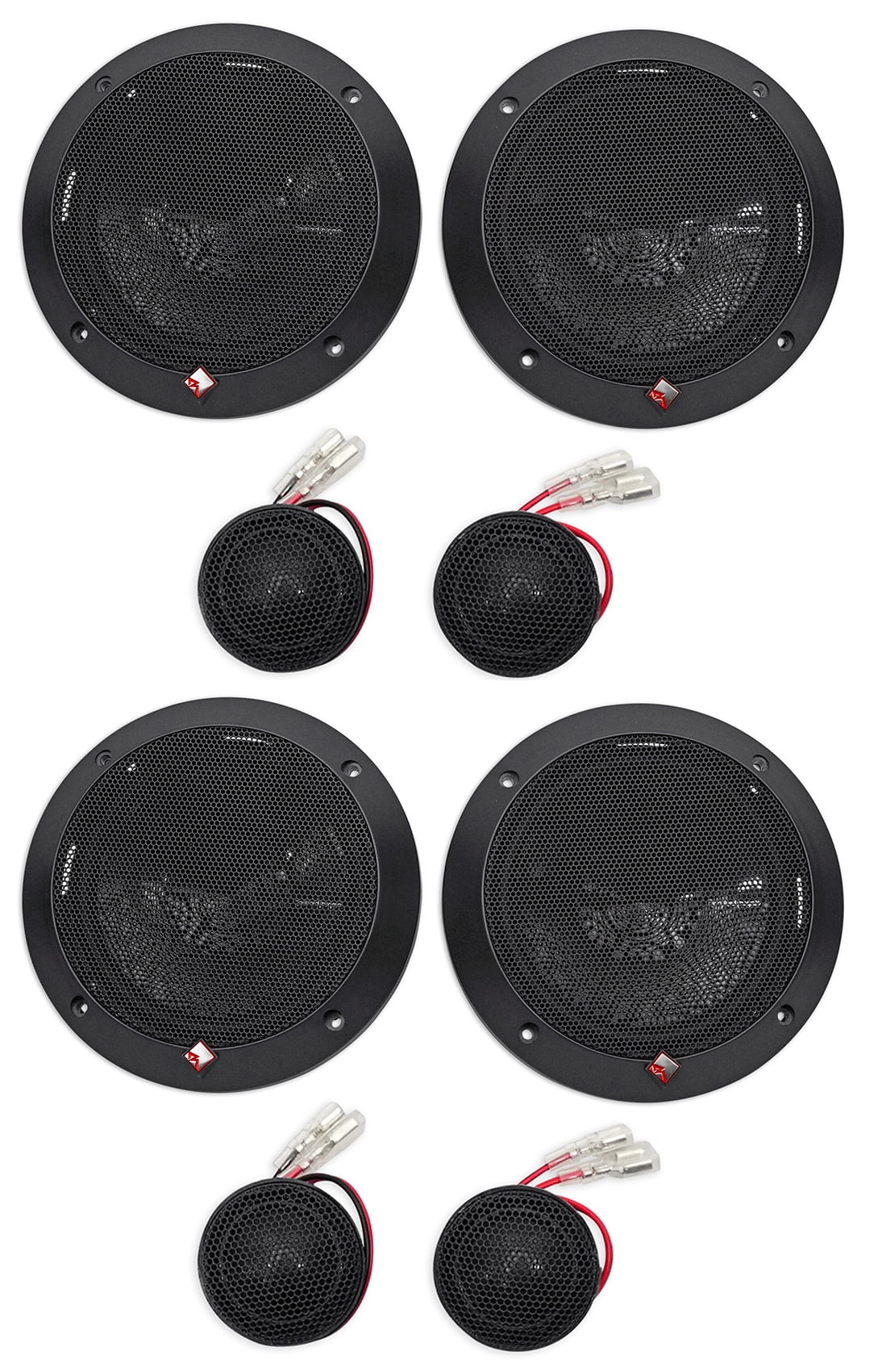 2-Pair Rockford Fosgate P16-S Punch 6" 240w Car Audio Component ...
