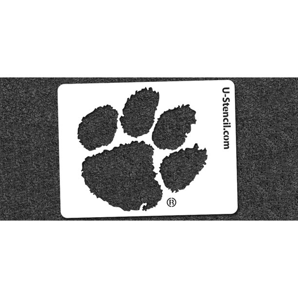 NCAA Clemson Tigers Collegiate Paw Mini Stencil Kit - Walmart.com