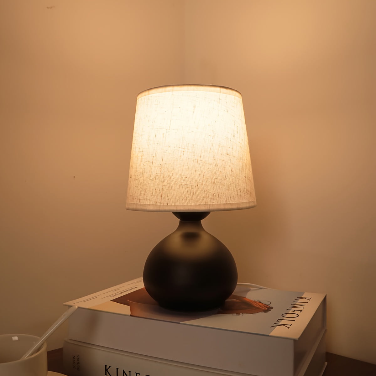 Click here for Unbranded 1pc Modern Nordic Style Black Fabric Tab... prices