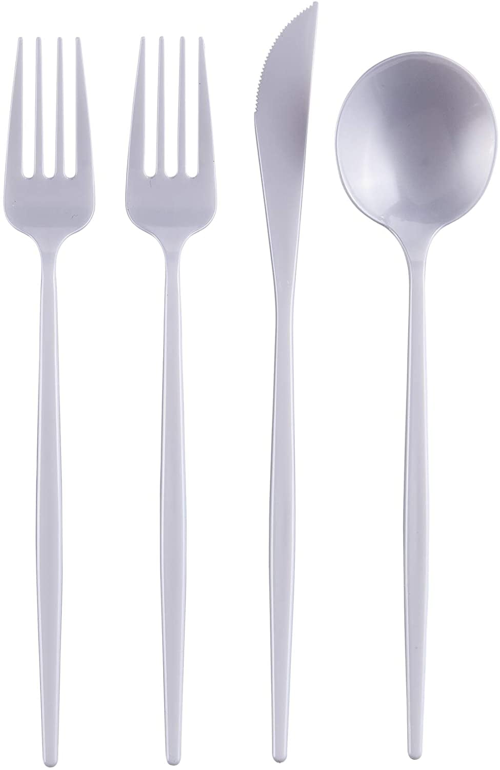 OPULENCE COLLECTION DISPOSABLE FLATWARE SET | Heavy Duty Plastic ...