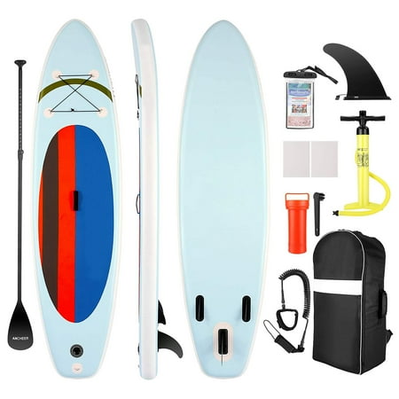 Ancheer Inflatable Stand Up Paddle Board with Accessories and Bag, Red ...